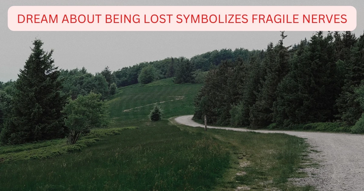 Dream About Being Lost - Symbolizes Fragile Nerves