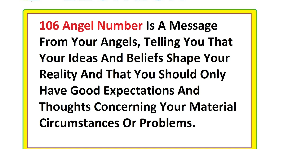 106 Angel Number - It Is Time To Pay Attention To Your Kin