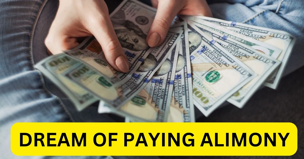 Dream Of Paying Alimony - A Sign Of Careless Pleasures