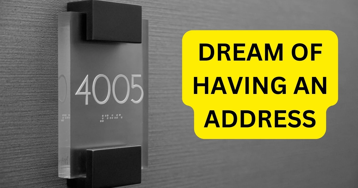 Dream Of Having An Address - It Means That One Requires Advice