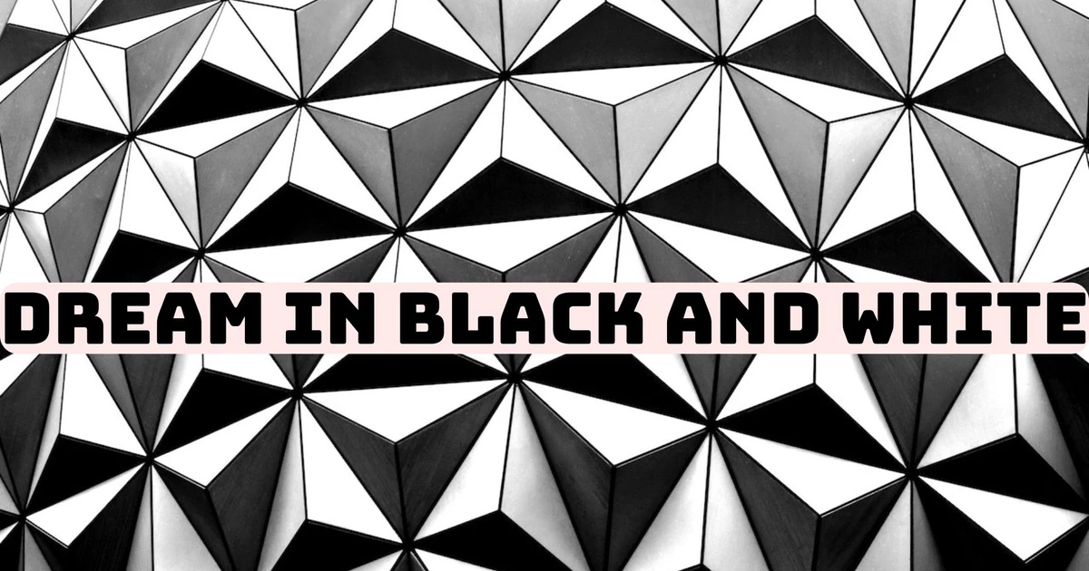 Dream In Black And White - A Symbol Of Sense Of Loss