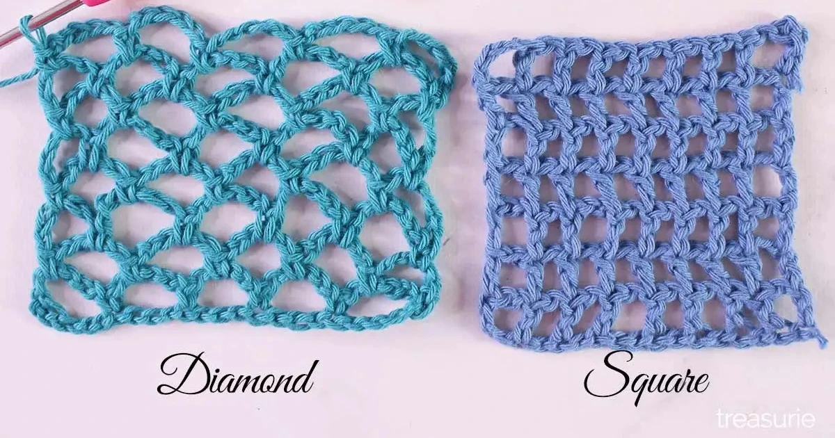 How To Decrease & Increase The Diamond Mesh Stitch?